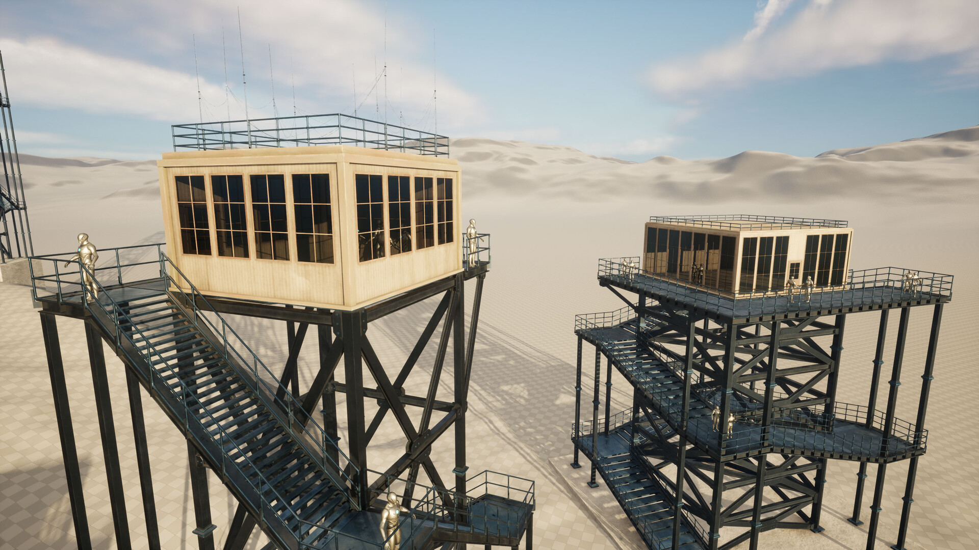 ArtStation - Military Base Camp - Procedural Watch Tower Generator