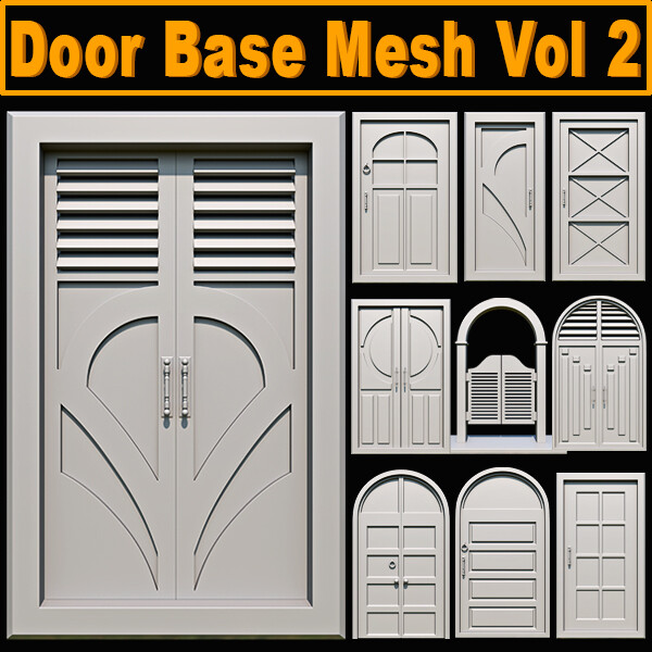 ArtStation - Door Base Mesh Vol 2