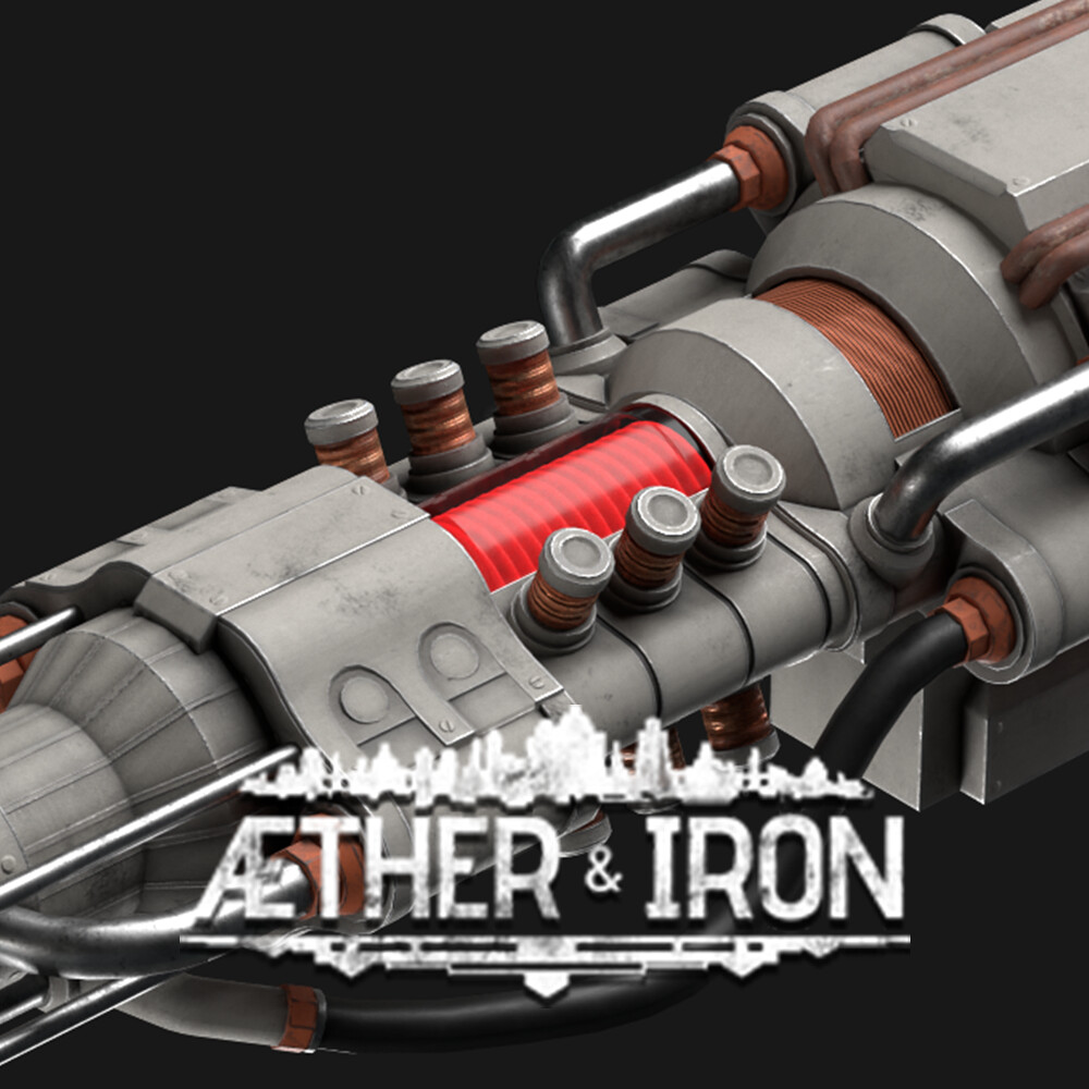 ArtStation - Aether & Iron : Aether Beam Weapon