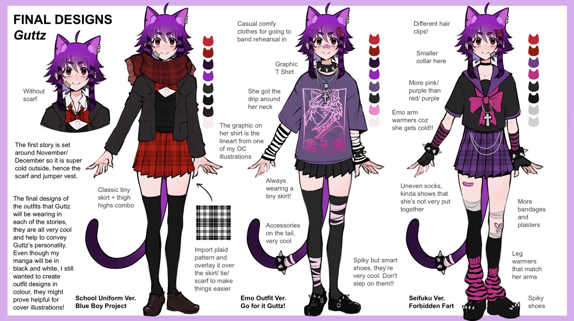 ArtStation - Guttz Good Fortune Character Concept Sheets