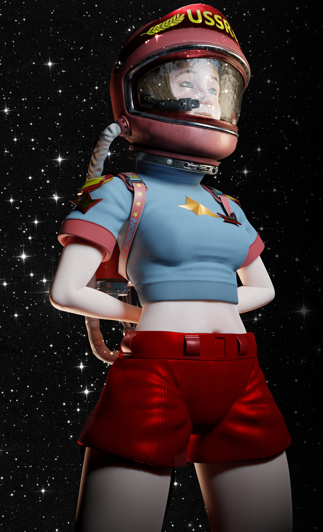 ArtStation - Soviet Pioneer Girl