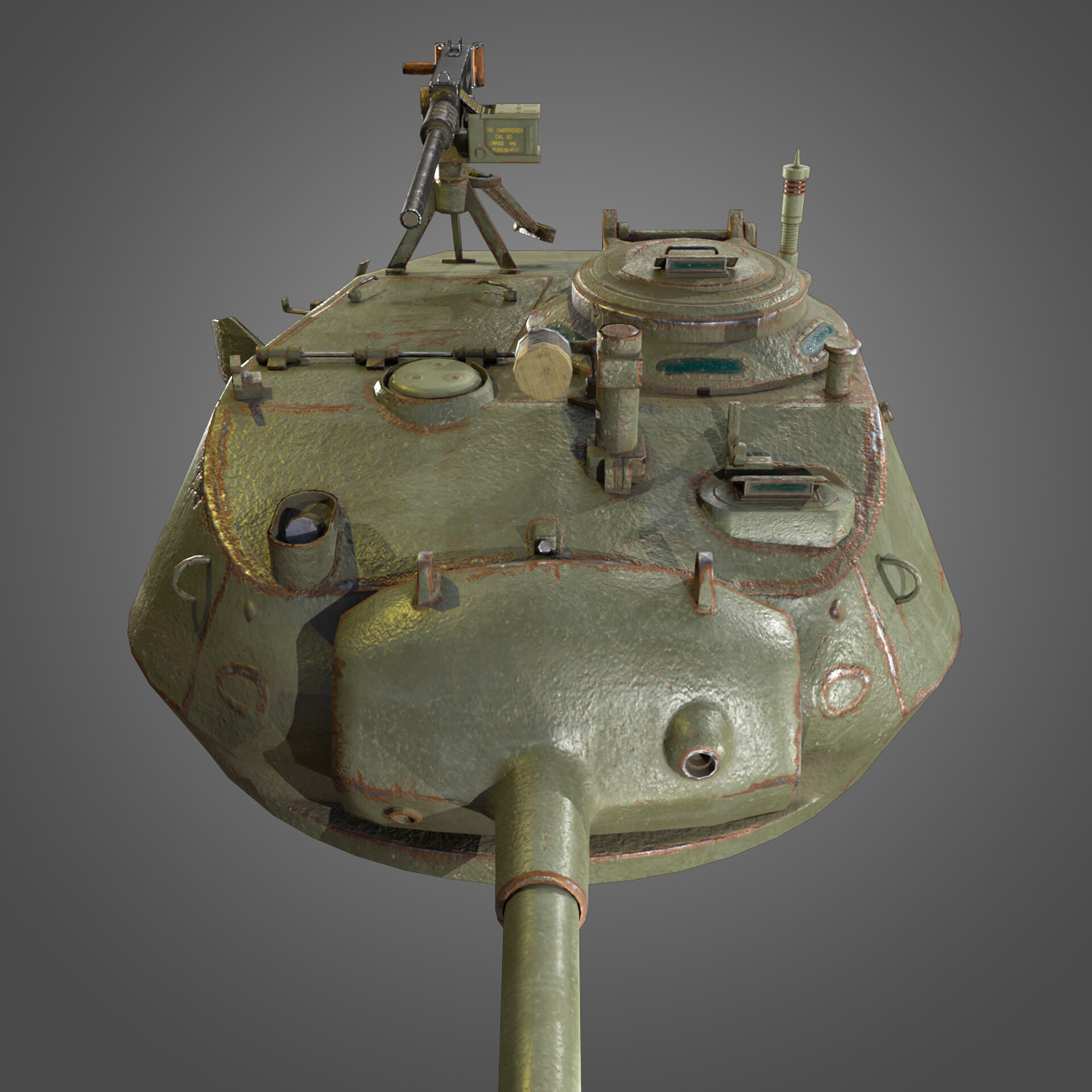 ArtStation - M24 Chaffee Tank Turret