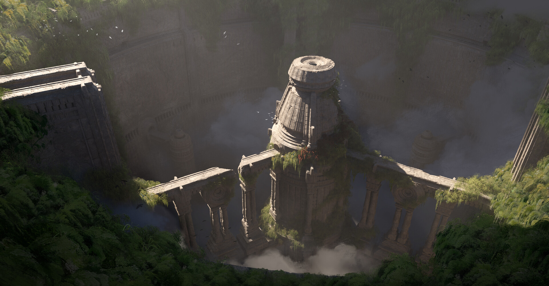 ArtStation - Overgrown by willows