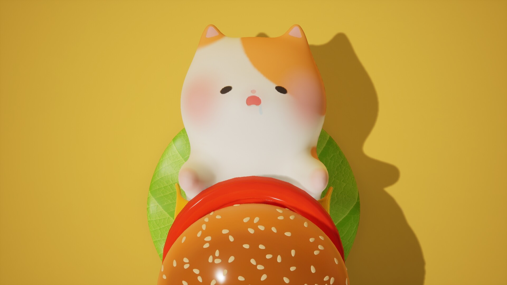 ArtStation - Character: Burger Cat