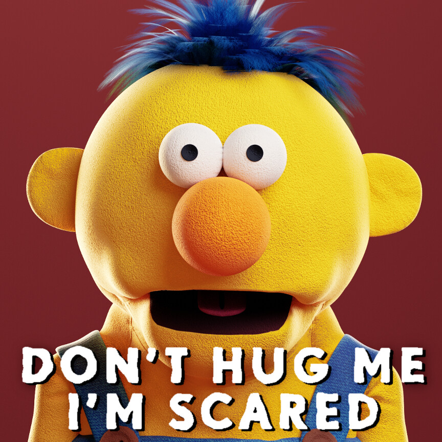 ArtStation - Yellow Guy 3D Model - Don't Hug Me I'm Scared