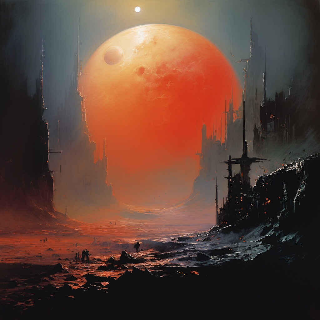 ArtStation - Red Moon