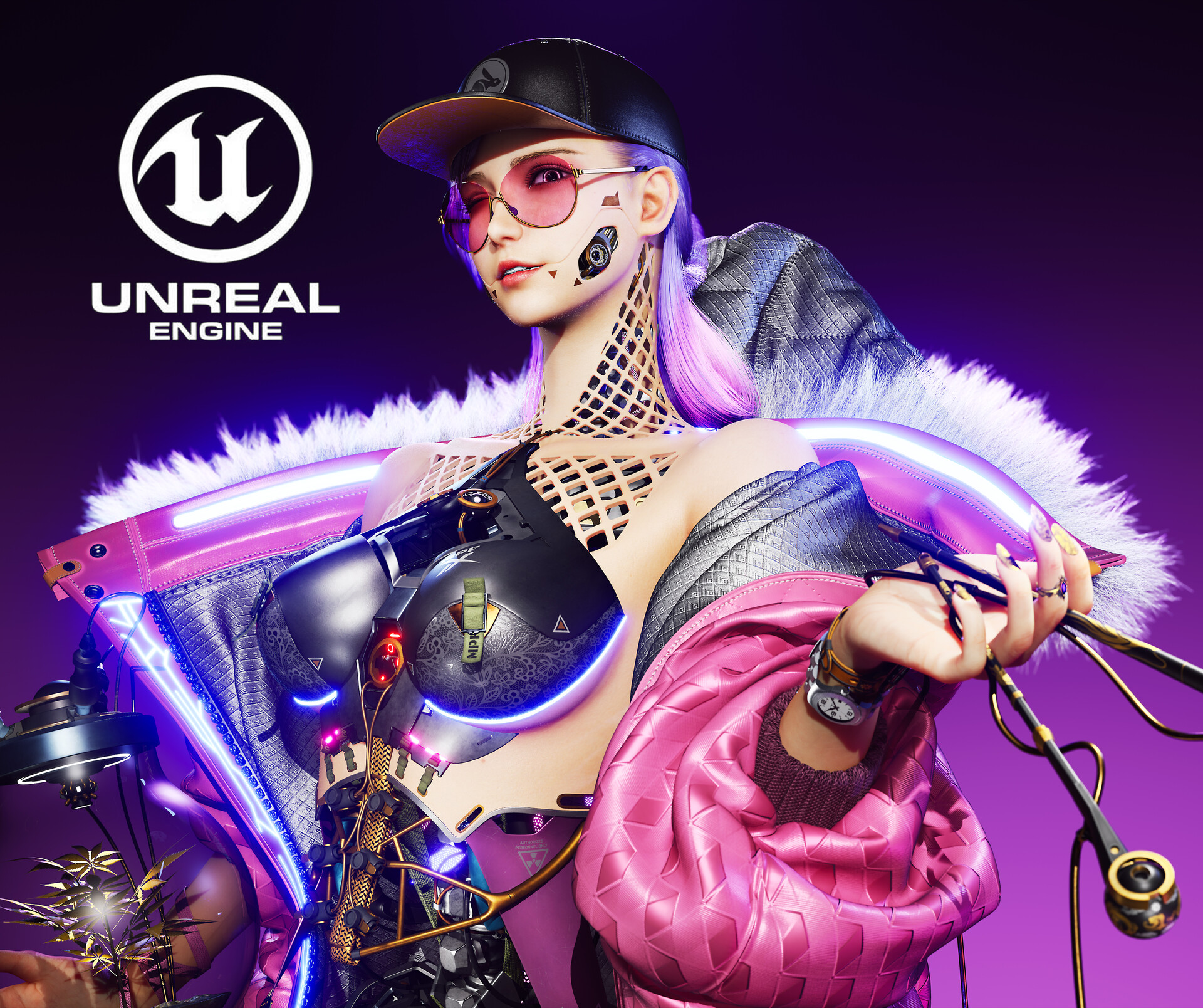 ArtStation - 赛博朋克-贝尔娜 Cyberpunk - Bernard