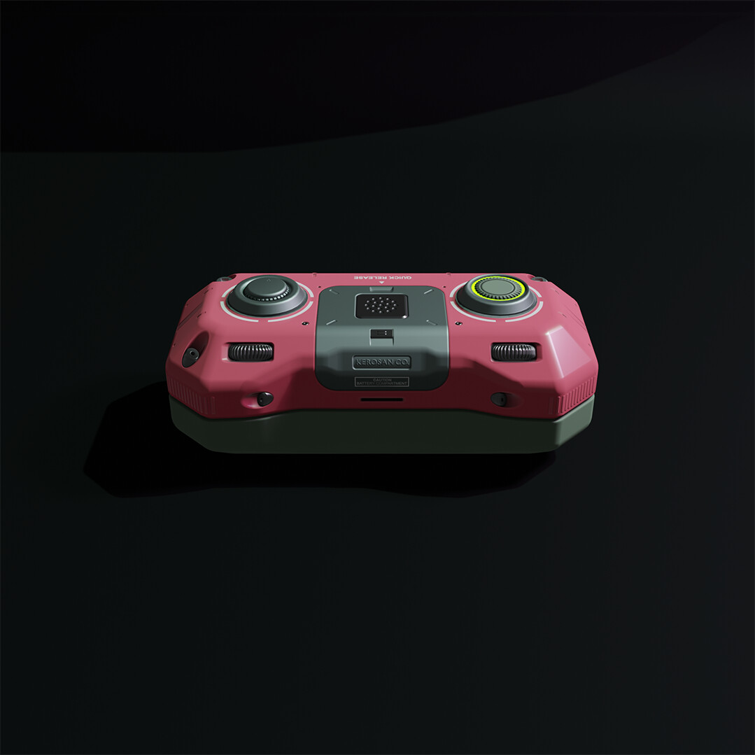 ArtStation - 3D Model of a Sci-Fi Remote prop, designed by Carol Sung