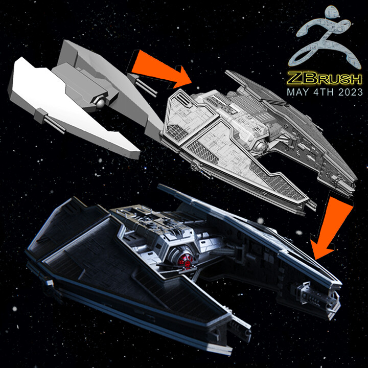 ArtStation - Fury-class Sith ship (Star wars May the 4th competition ...