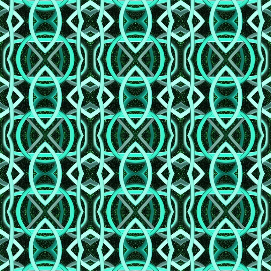 ArtStation - 3D Green Abstract Background - Seamless Pattern