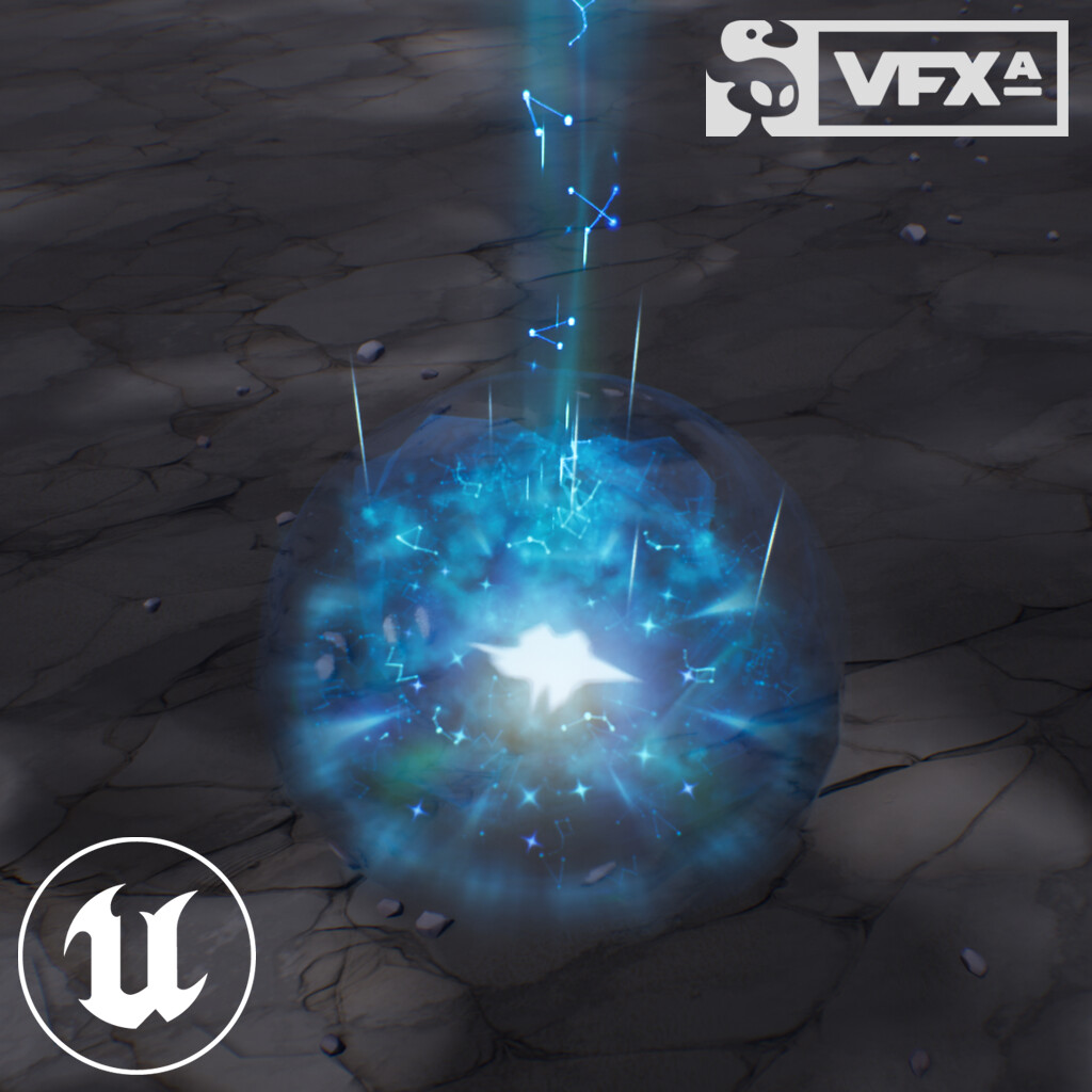 ArtStation - Stylized Cosmic AoE Impact