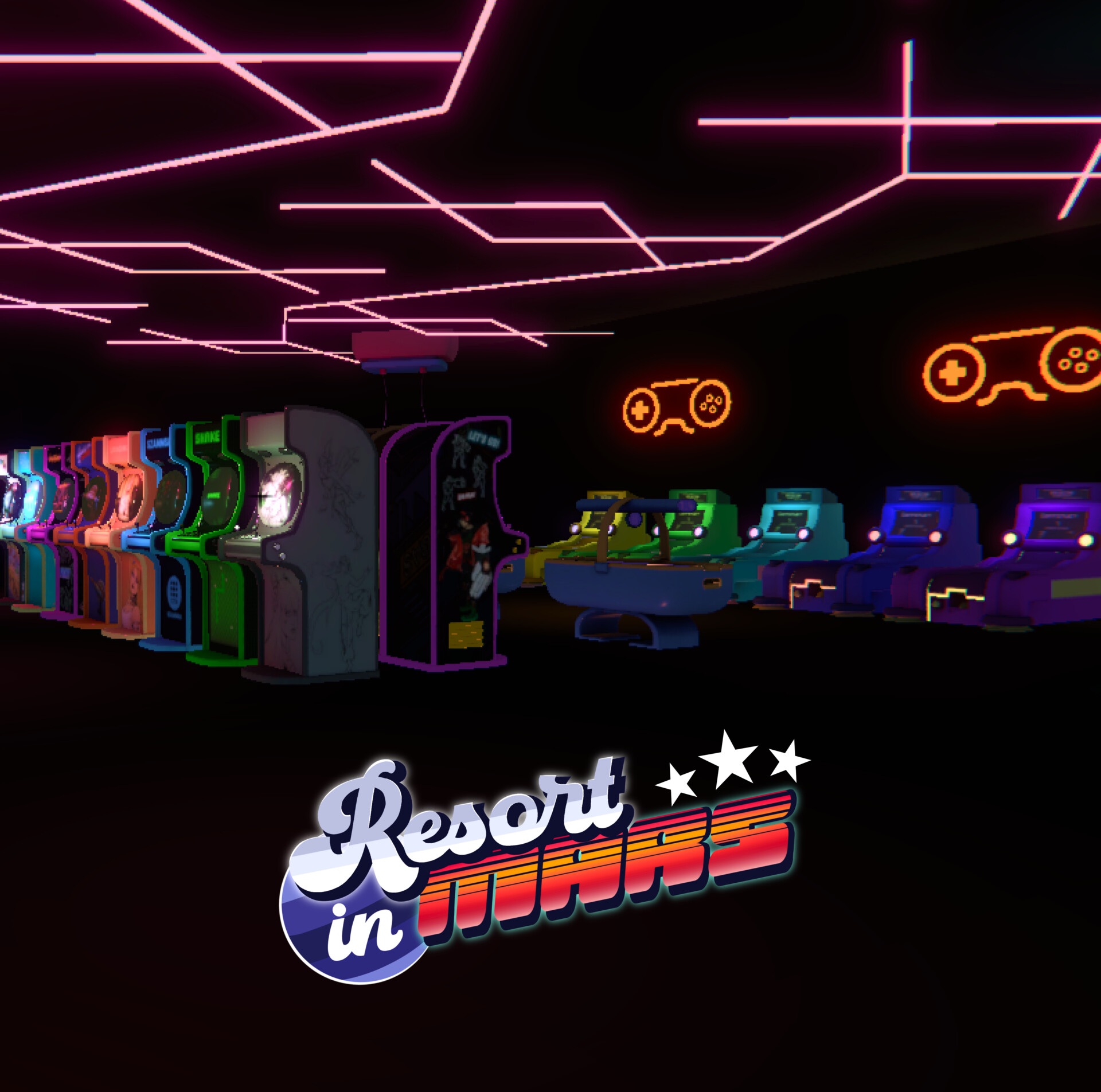 ArtStation - Resort in Mars - Arcade, Bowling & Dodgem Cars