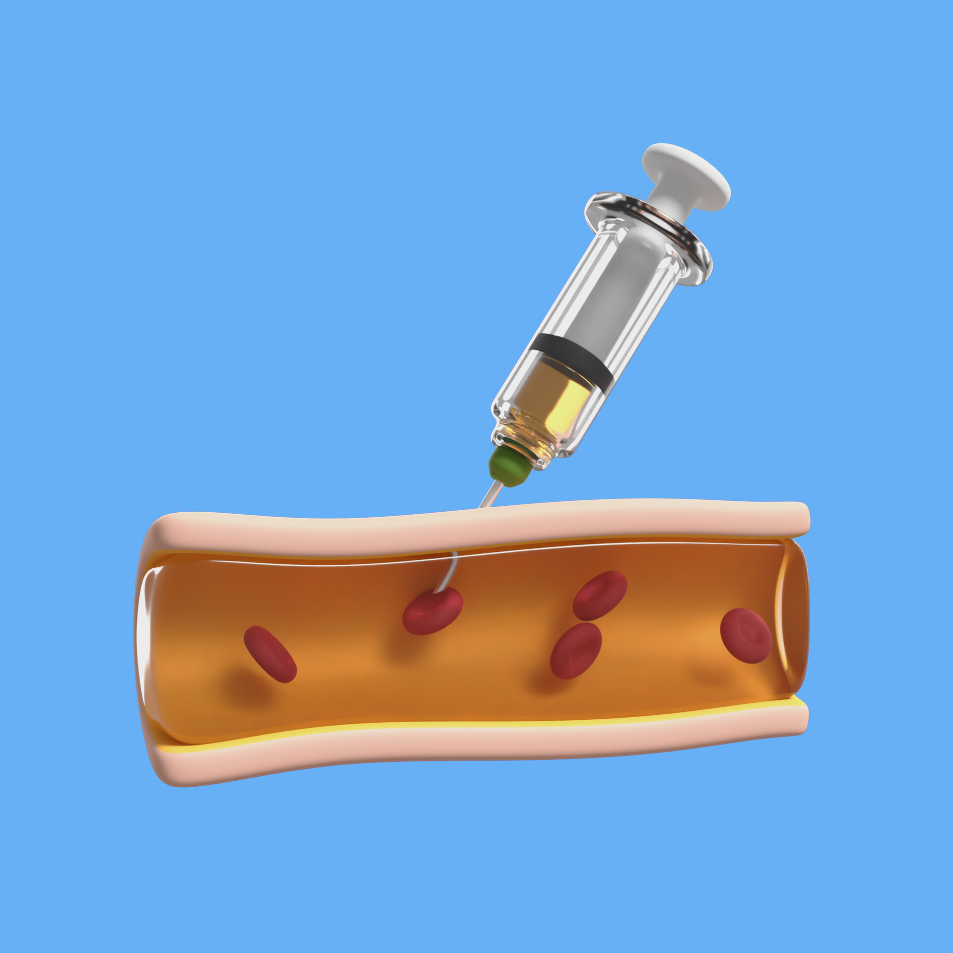 ArtStation - Adernaline Injection into the cells -2D Realistic ART