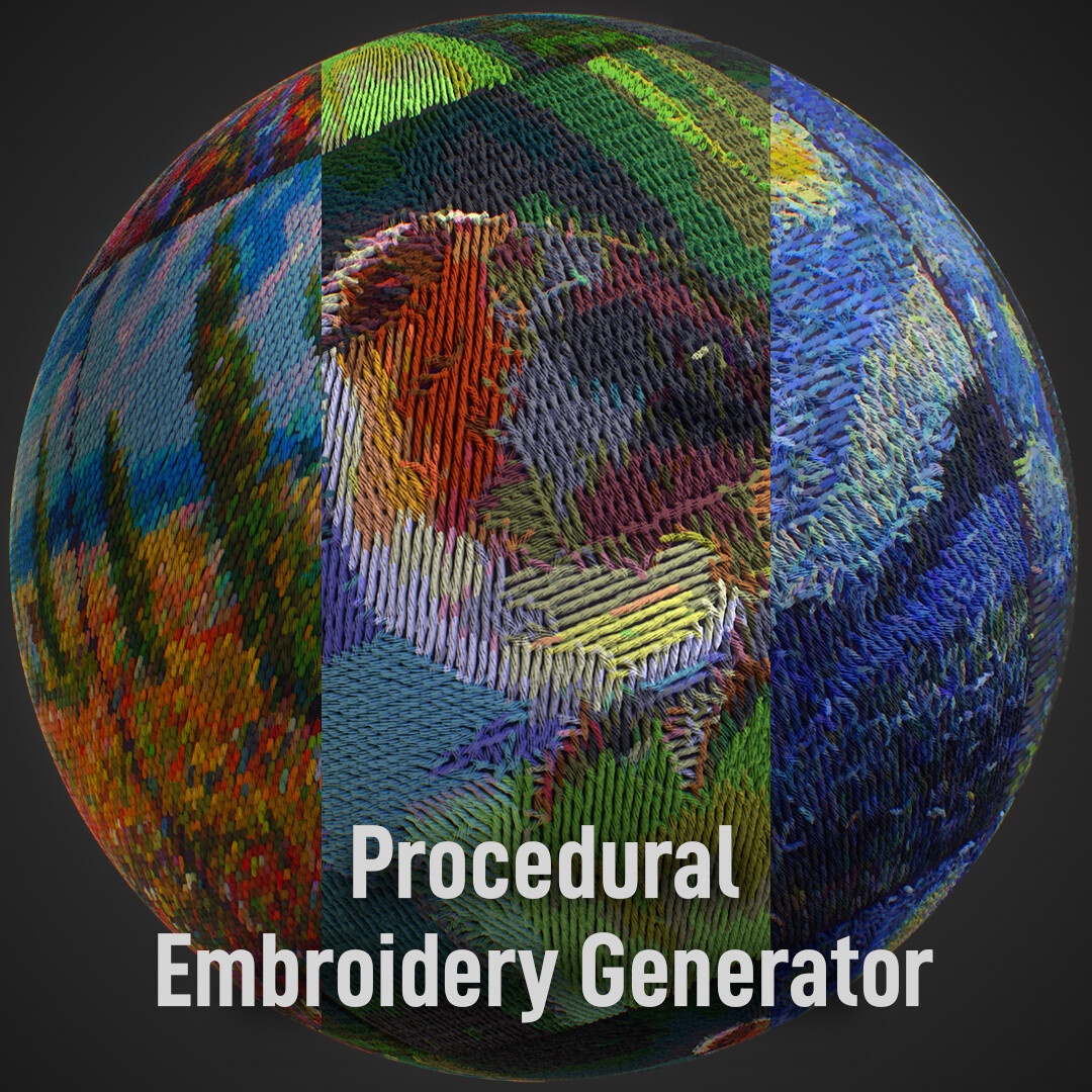 ArtStation - Procedural Embroidery Filter