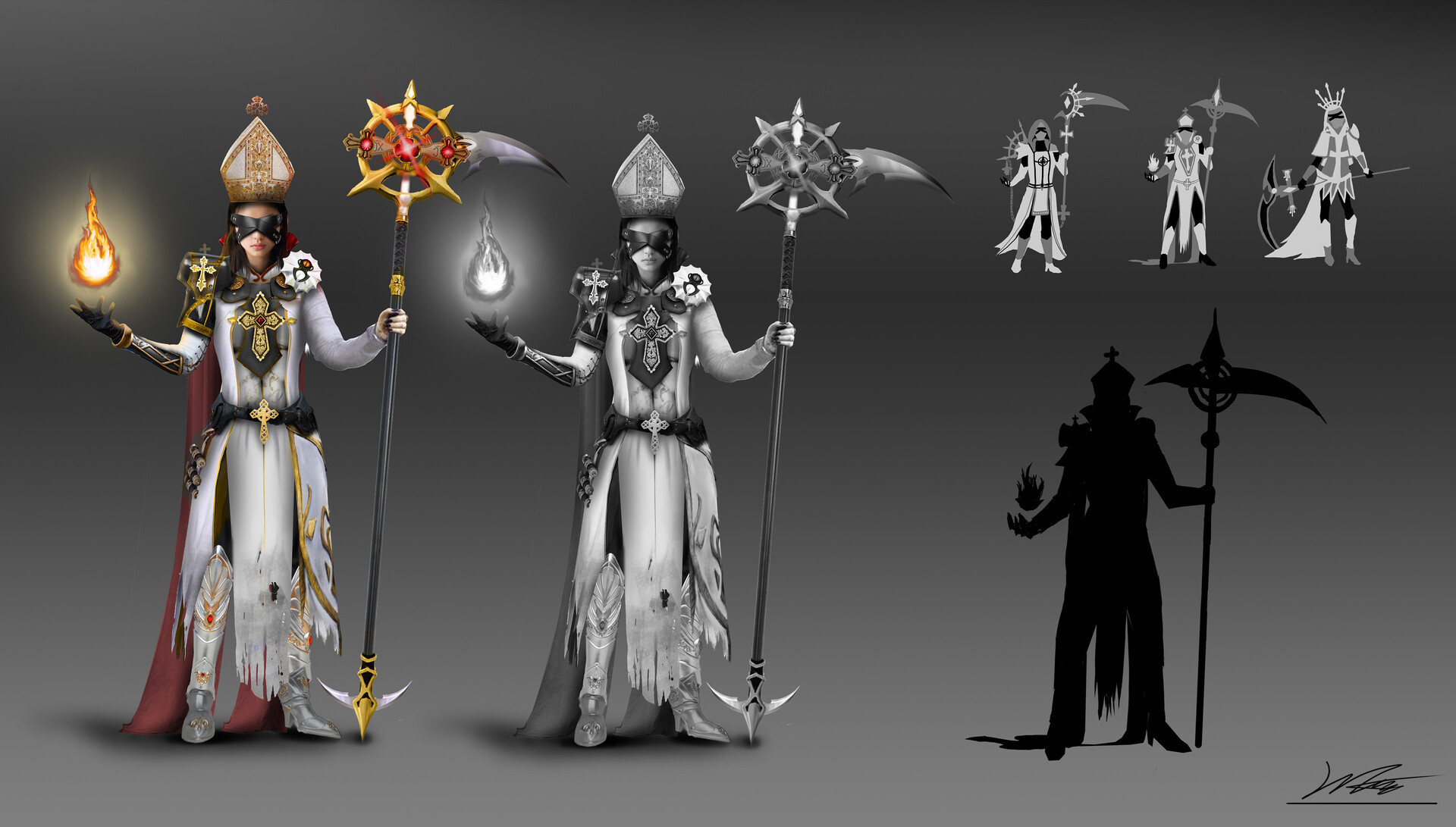 ArtStation - Sorcerer Light priestess