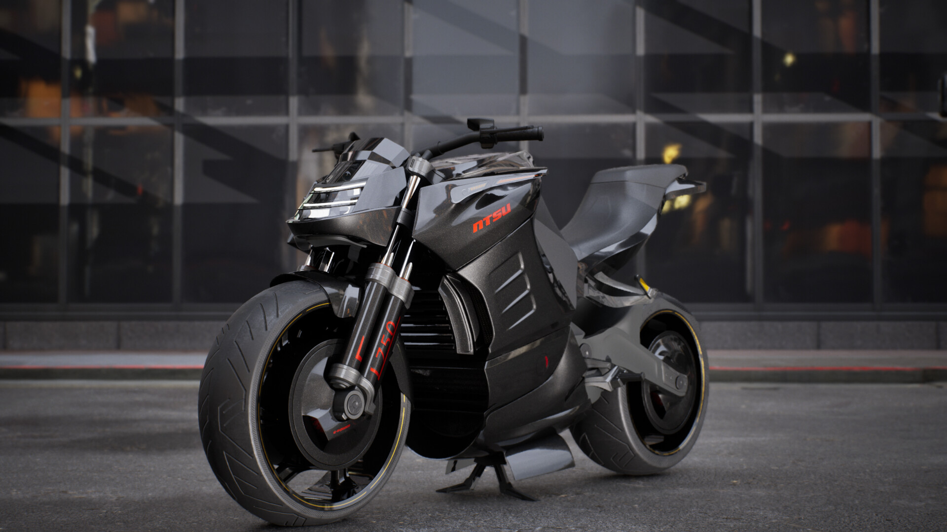 ArtStation - Futuristic E-Motorcycle - UE5