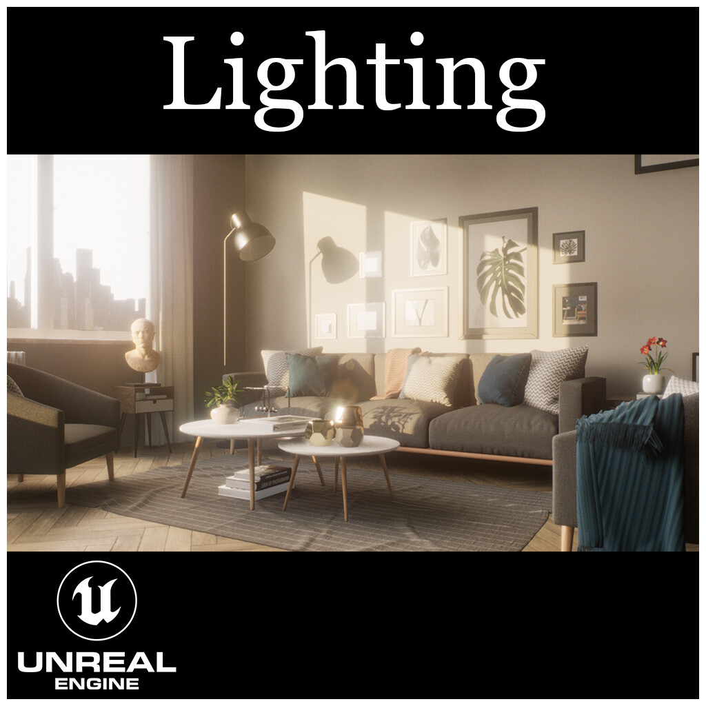 ArtStation - ArchViz Interior - Golden Hour