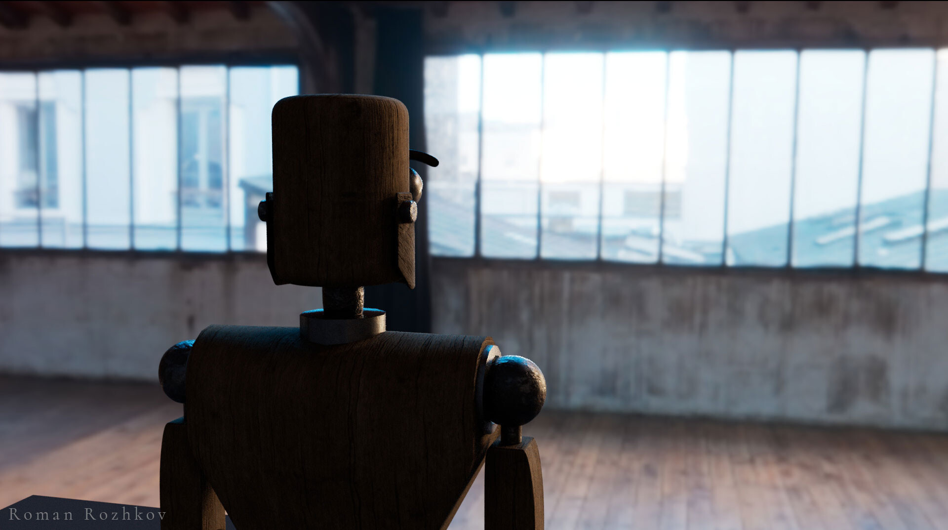 ArtStation - Wooden robot