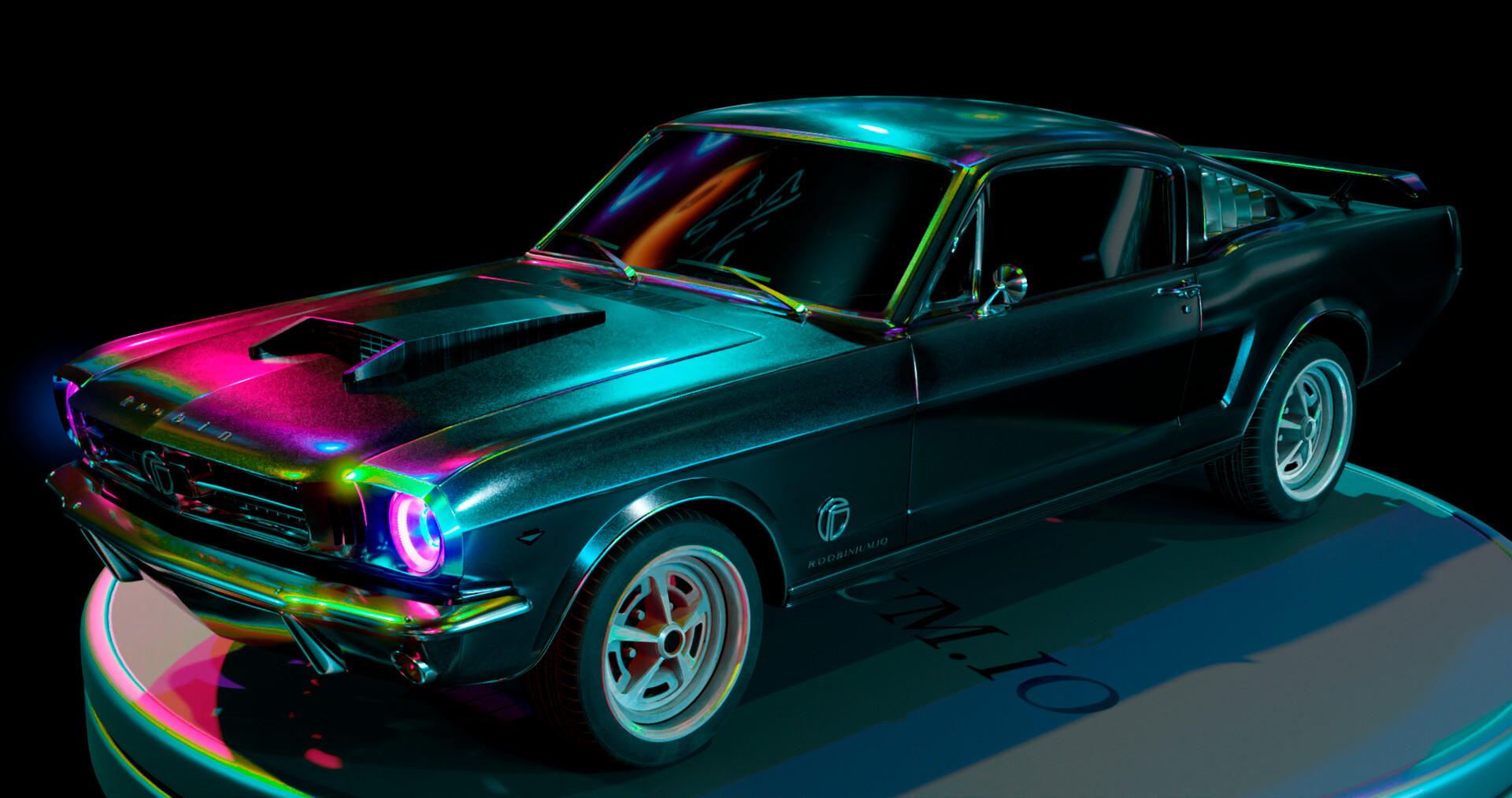 ArtStation - Muscle car for Roobinium