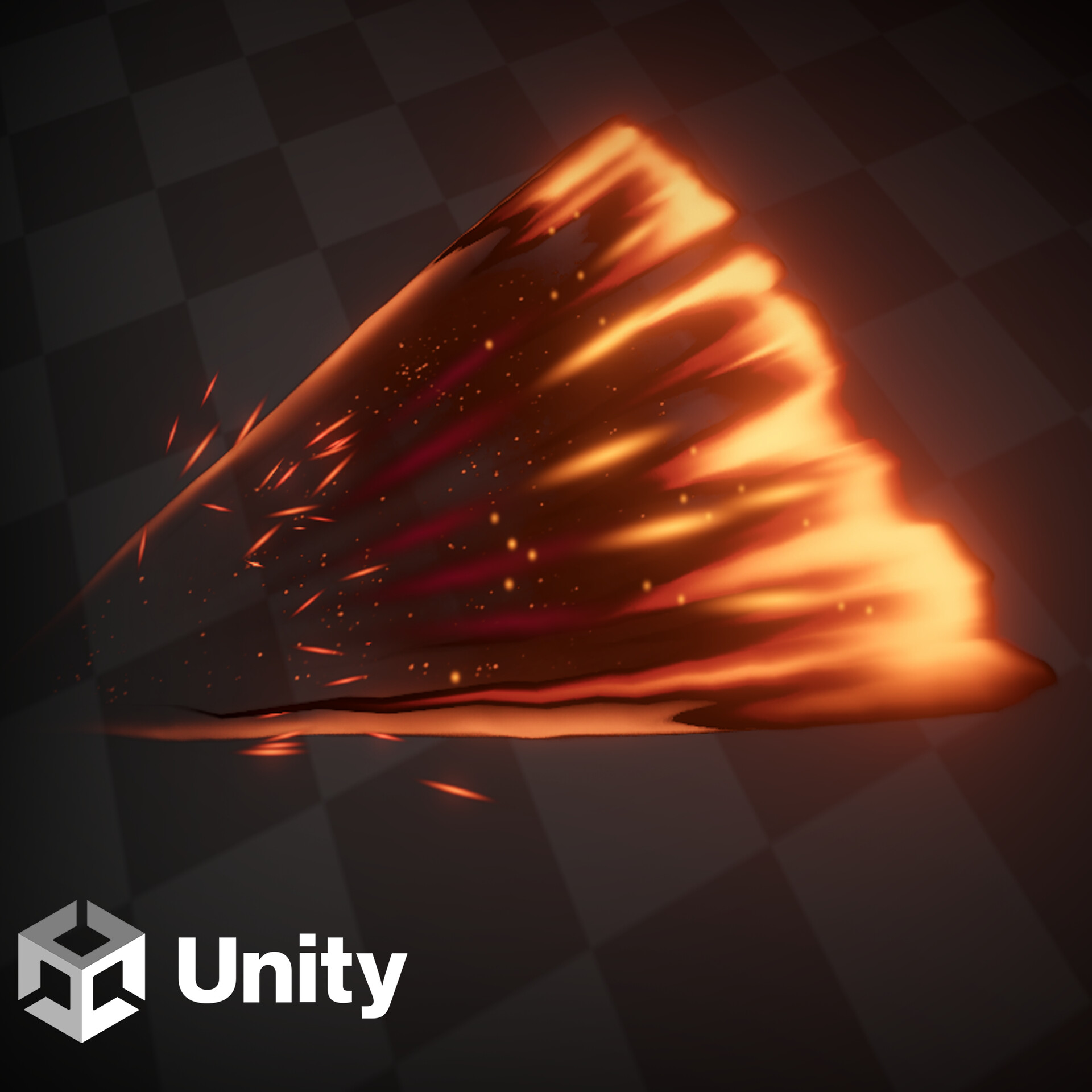 ArtStation - Frontal cone AoE Fire spell Explotion - Real Time VFX - Unity