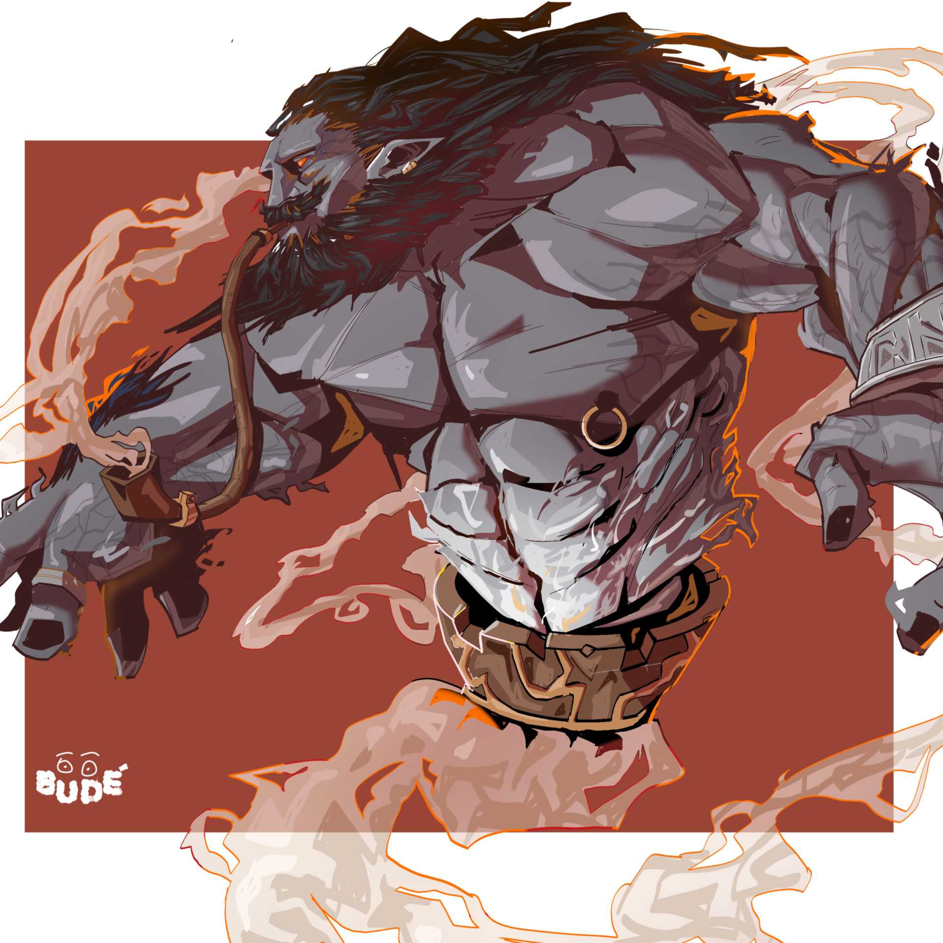 ArtStation - Ignis, The Fire Djinn (Patrick Gañas oc)