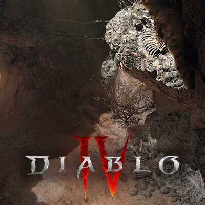 ArtStation - Diablo 4 - Sand Cave Spider Set Dressing