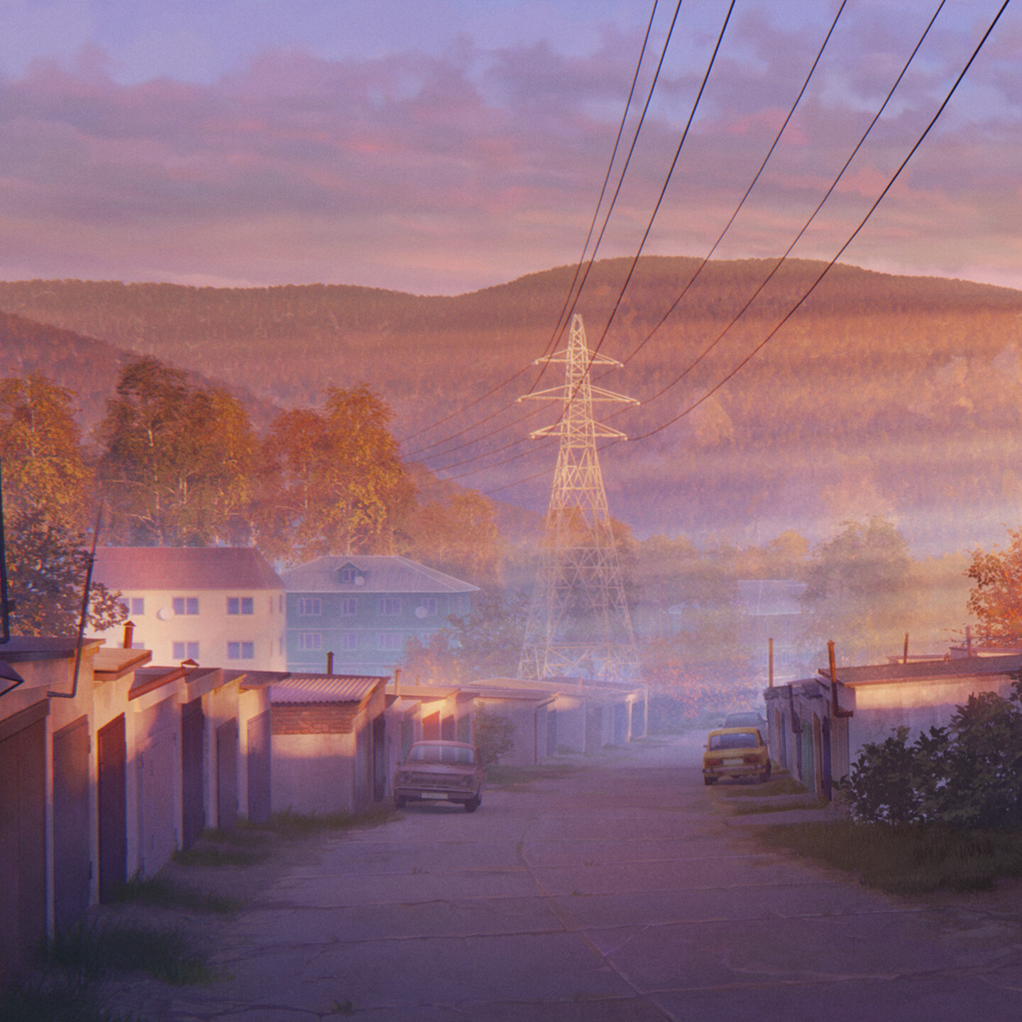 ArtStation - Evening street [Wonderful Body Wanted]