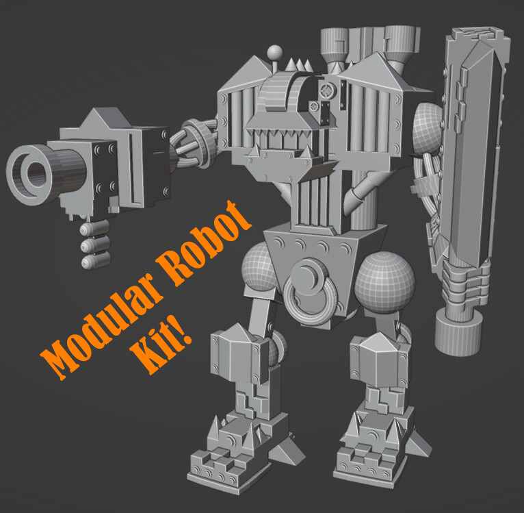 ArtStation - Modular Robot Ork Kit
