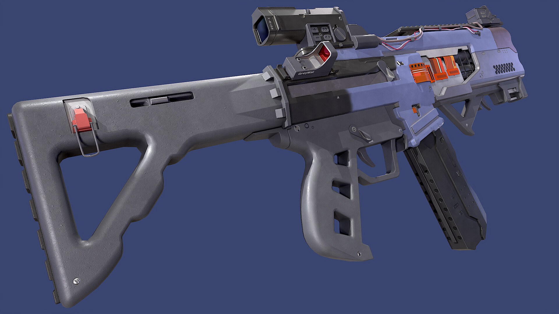 ArtStation - Submachine gun Sci-Fi