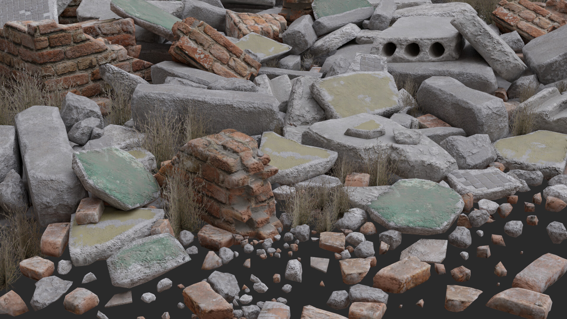 ArtStation - Building Debris Kit