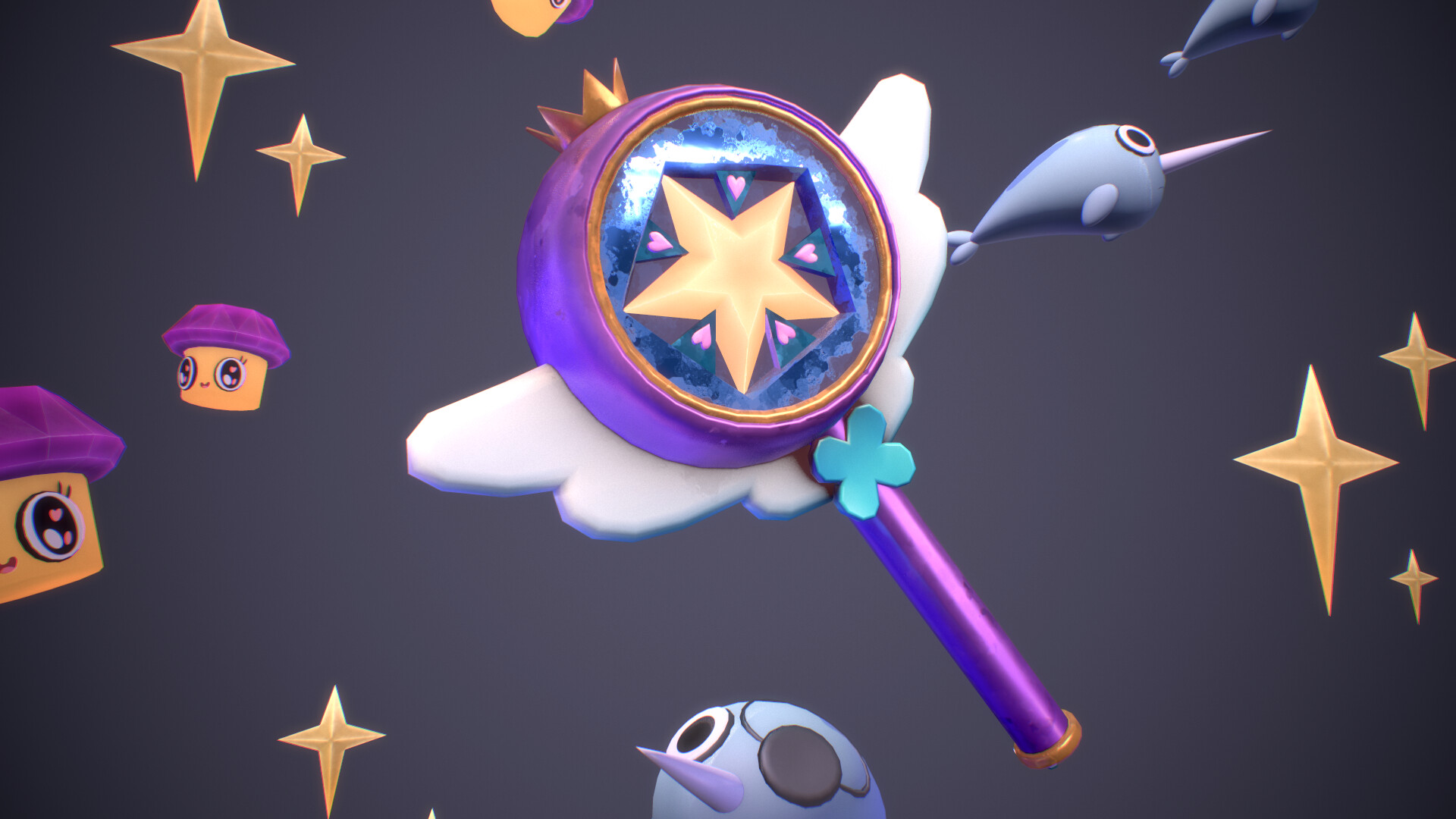 ArtStation - Star Versus The Forces of Evil Wand (Stylized 3D Prop)