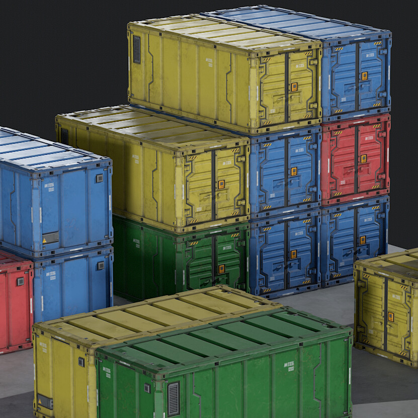 ArtStation - Sci-Fi Shipping Container