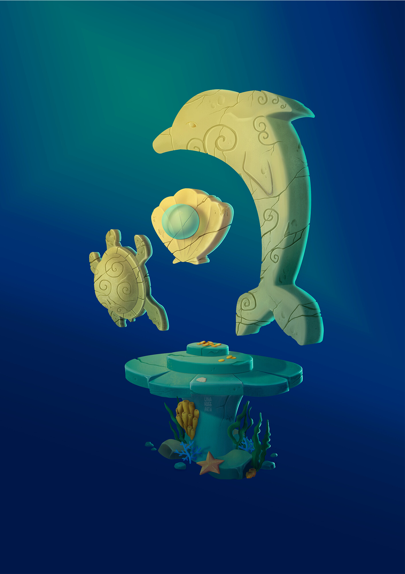 ArtStation - Sea totem concept