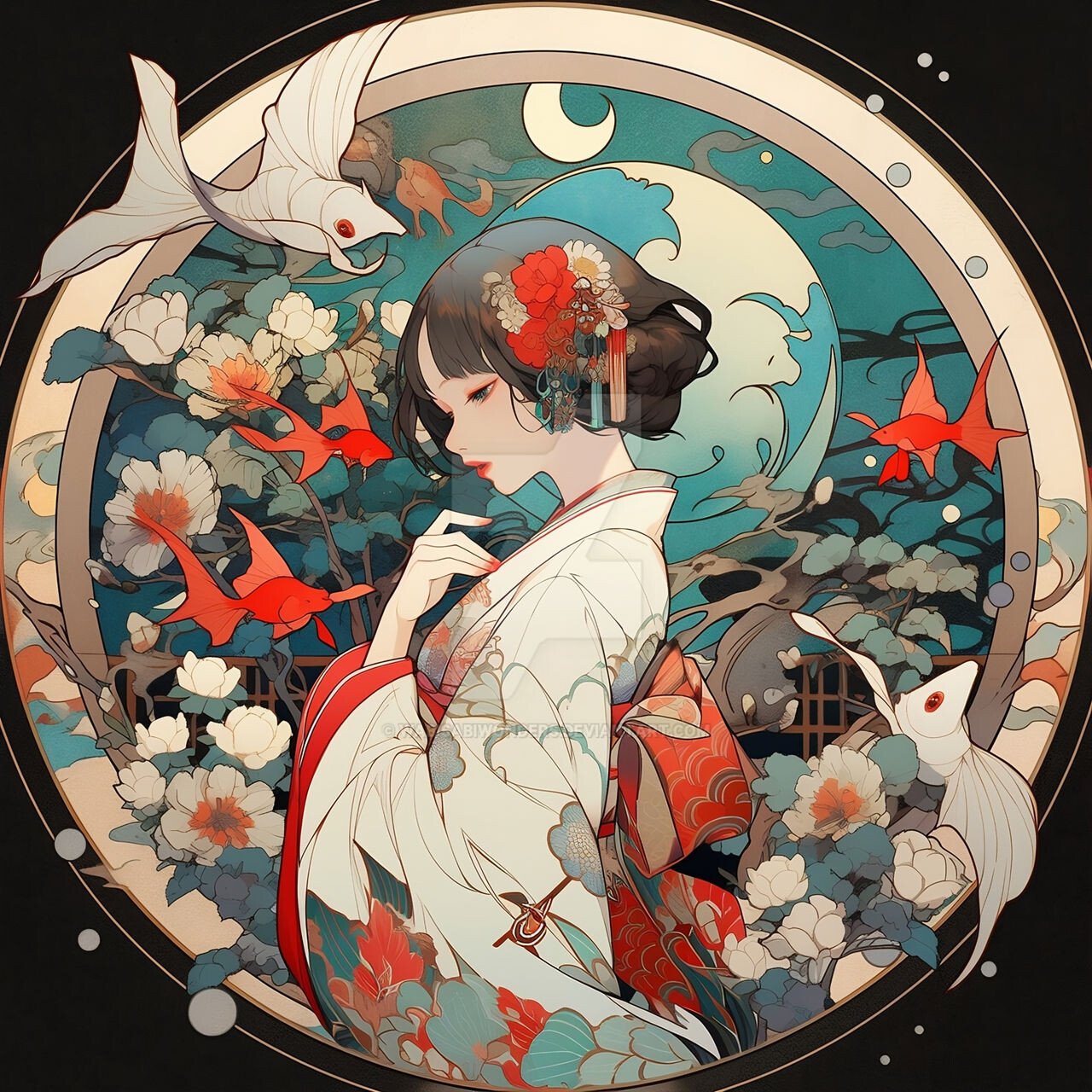 ArtStation - Lady moon.