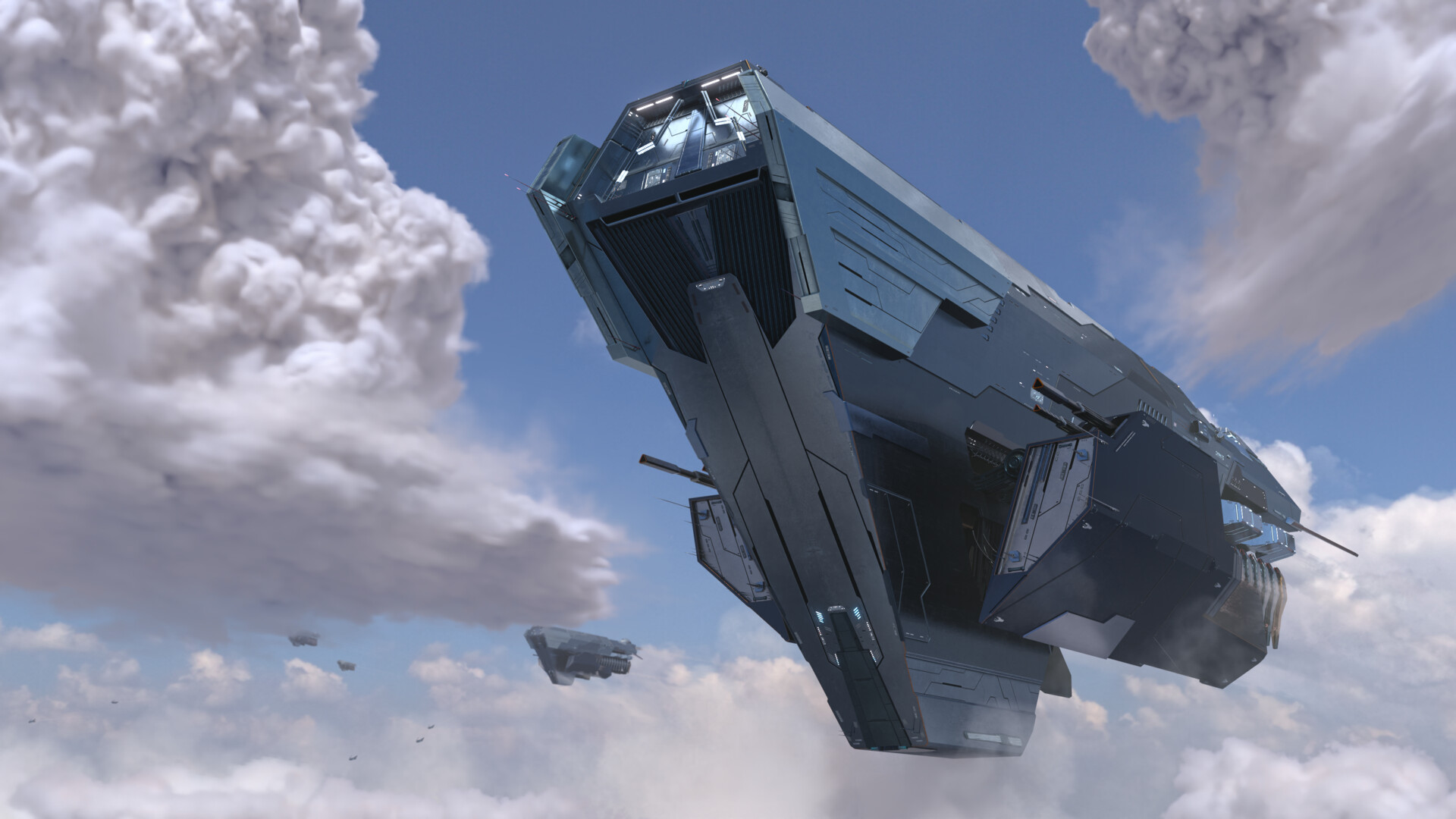 ArtStation - Dark Guardian - Space Ship