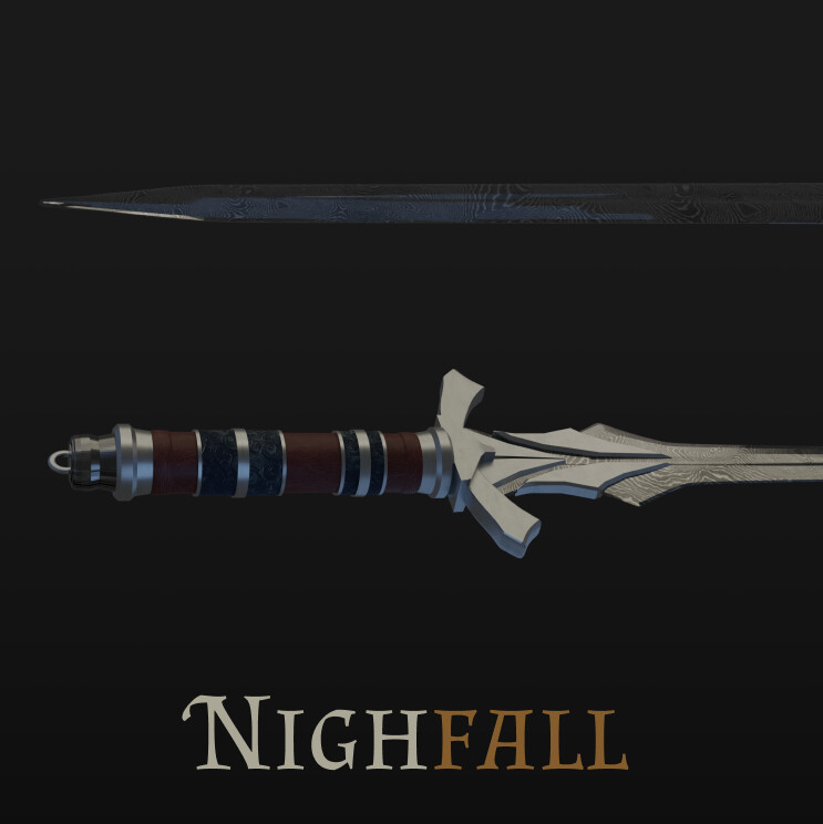 ArtStation - Nightfall // Dagger Design + 3D model