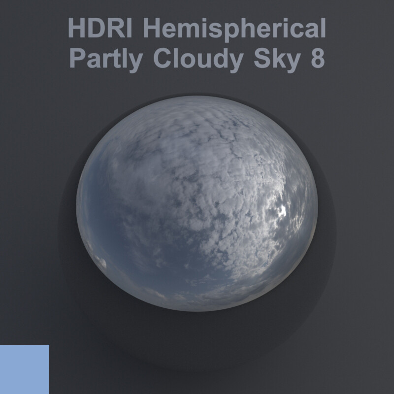 ArtStation - HDRI Hemispherical Partly Cloudy Sky 8