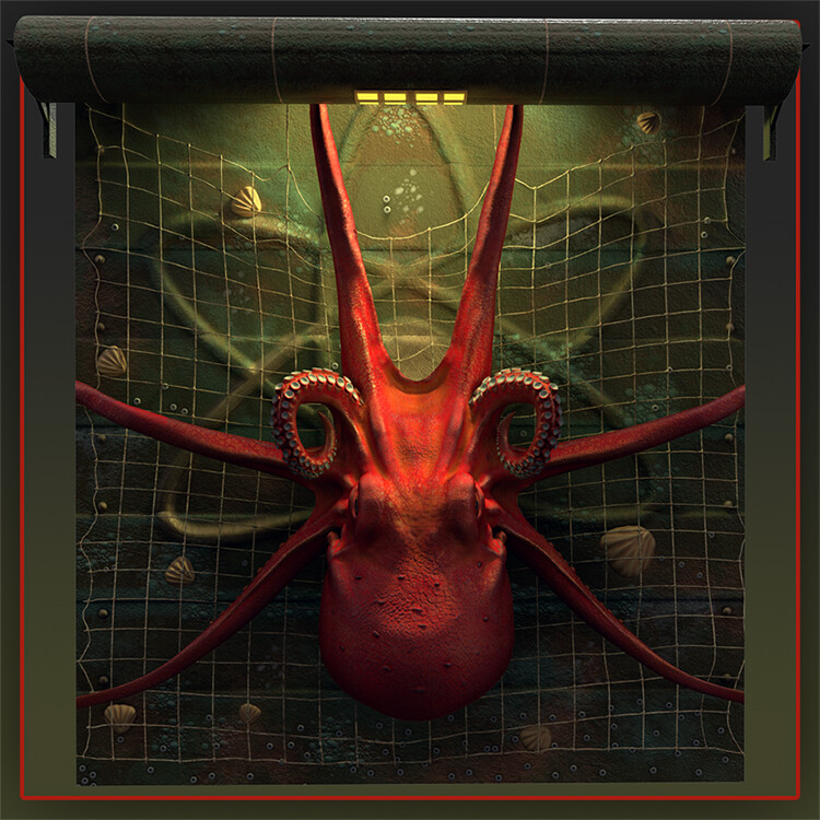 ArtStation - Abysmal Reveal Garage Door made for RUST