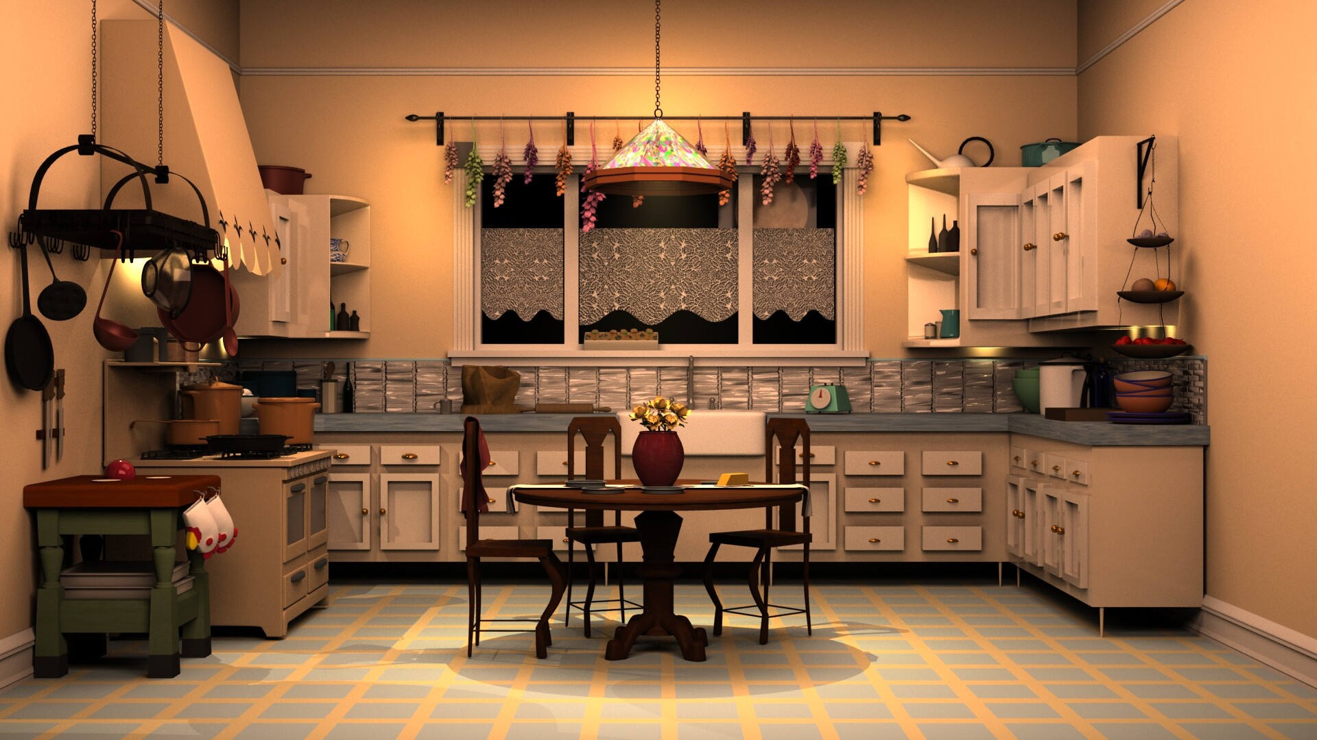 ArtStation - Colab. 3D Coraline's kitchen