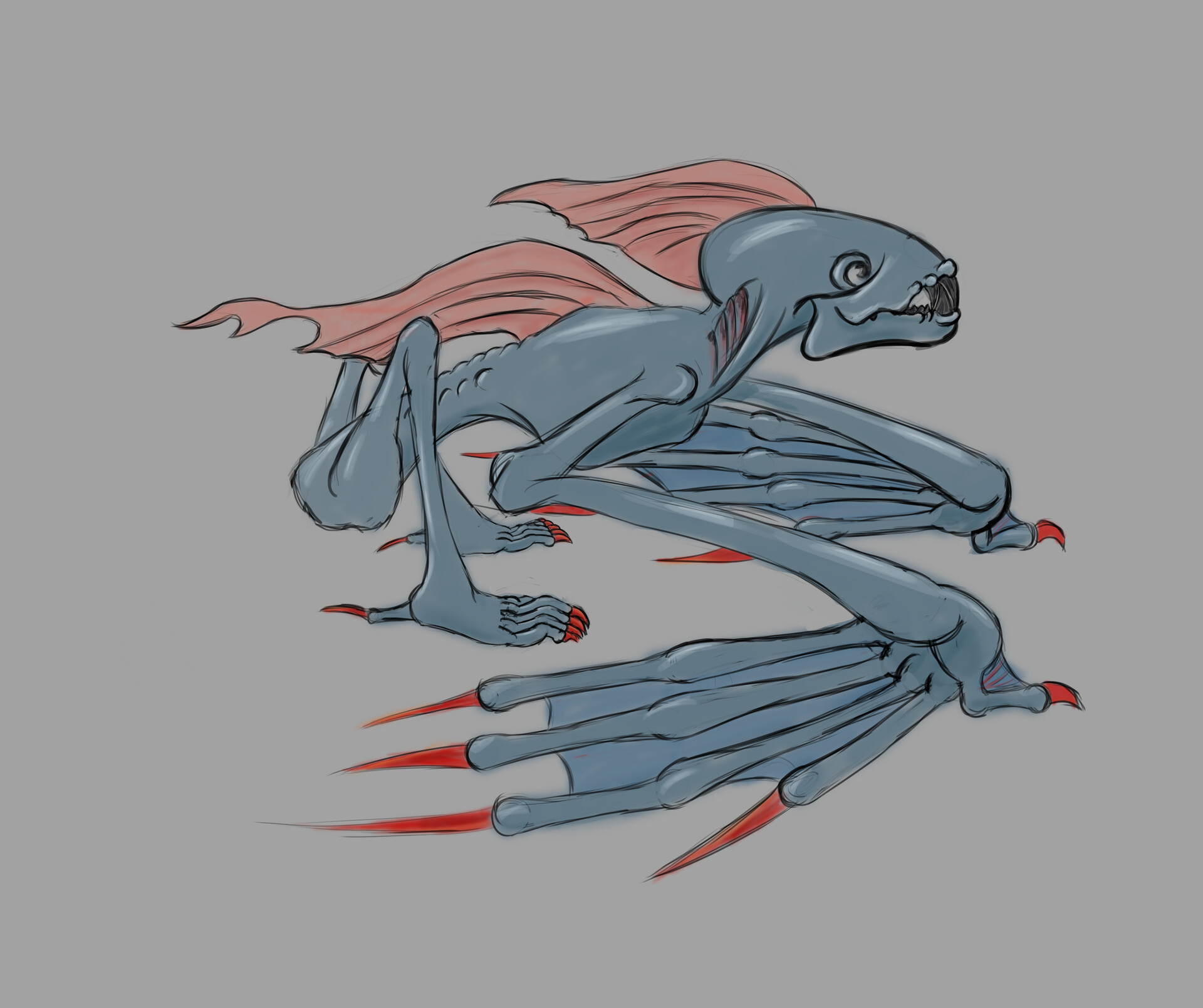 ArtStation - The skeleton of a bat