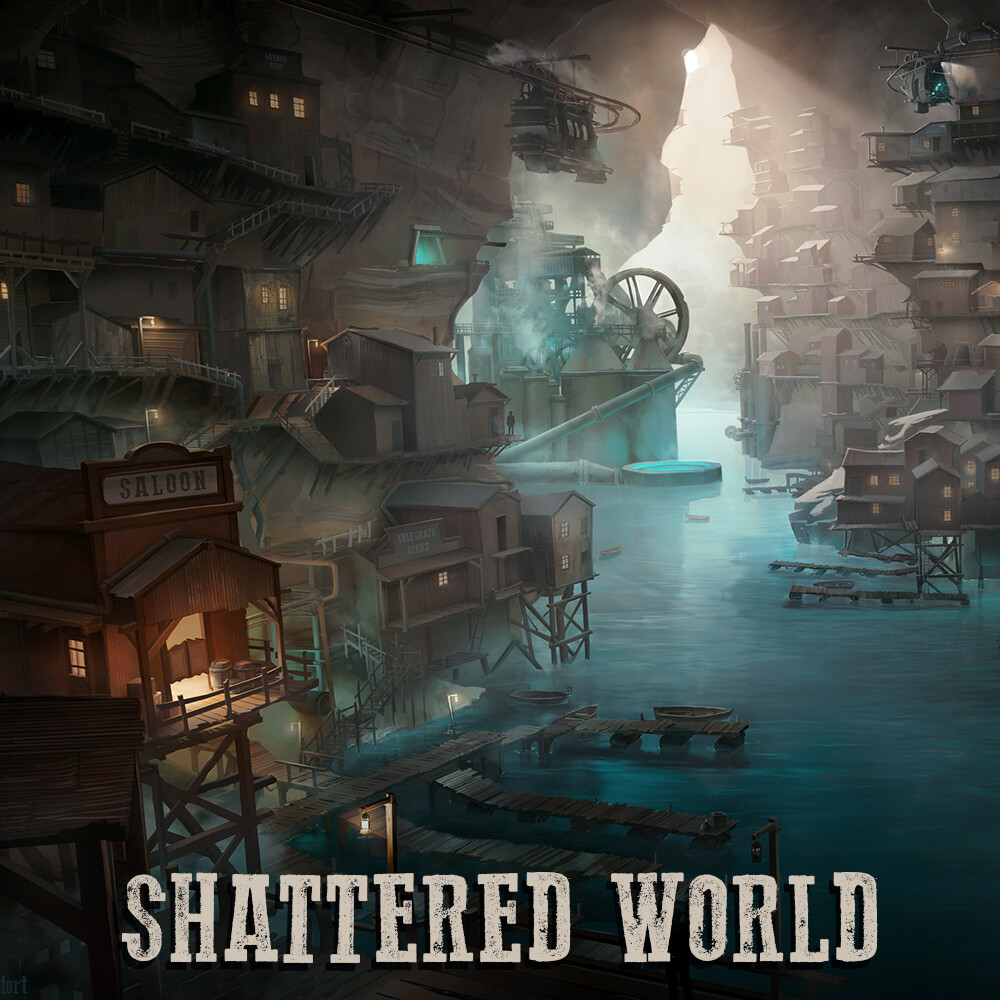 ArtStation - Rugged Pioneers Settlement - Shattered World
