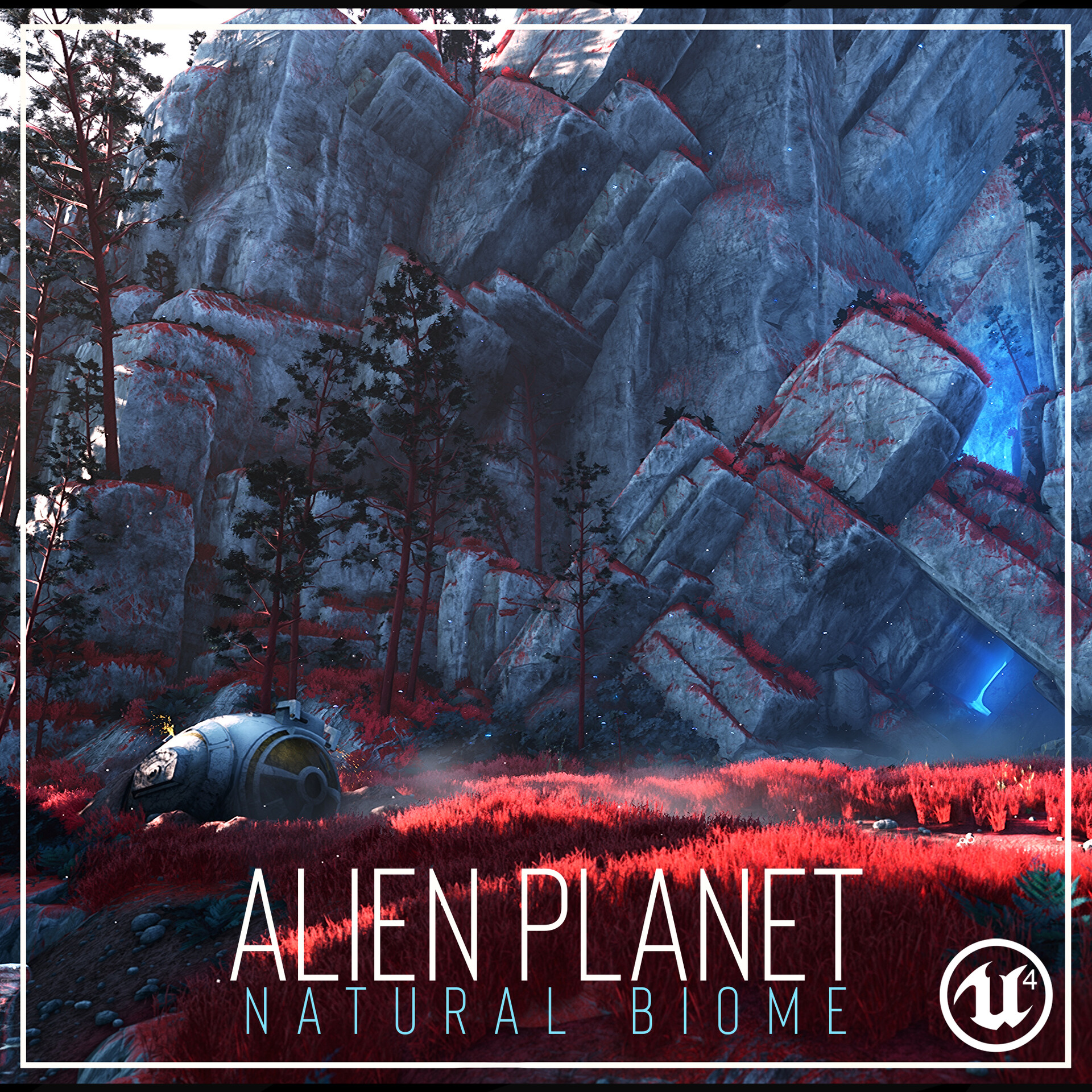 ArtStation - the Red Valley - UE4 Alien Biome
