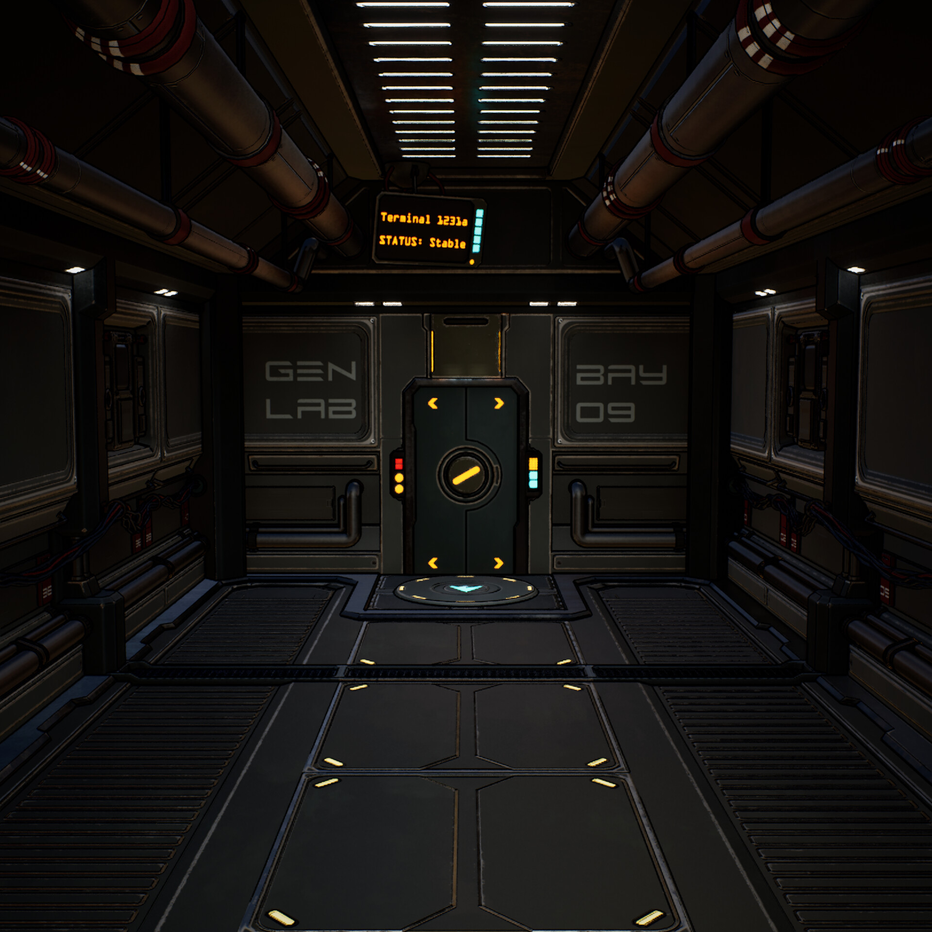 ArtStation - Modular Sci Fi Hallway
