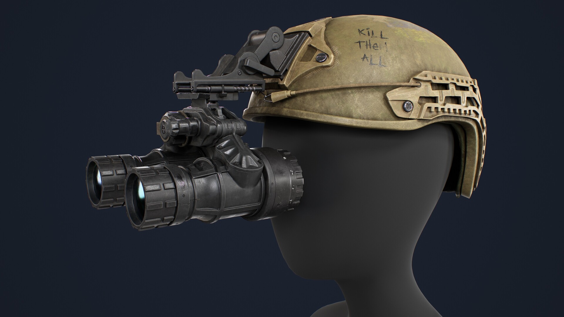 ArtStation - Night Vision Goggles + Helmet