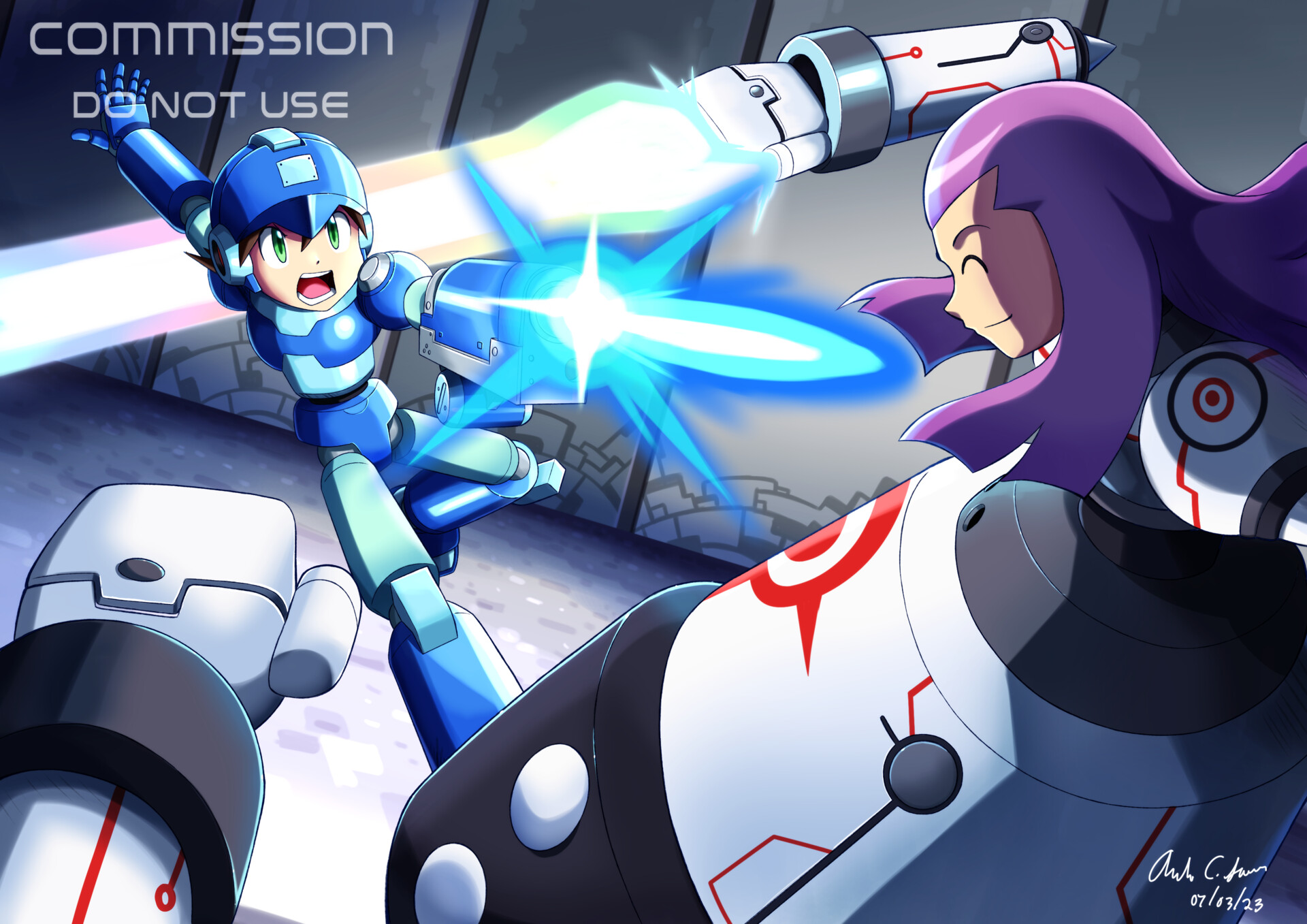 ArtStation - Megaman Volnutt vs Megaman Juno