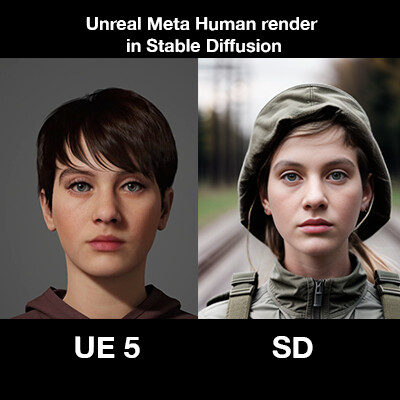 ArtStation - MetaHuman + Stable Diffusion