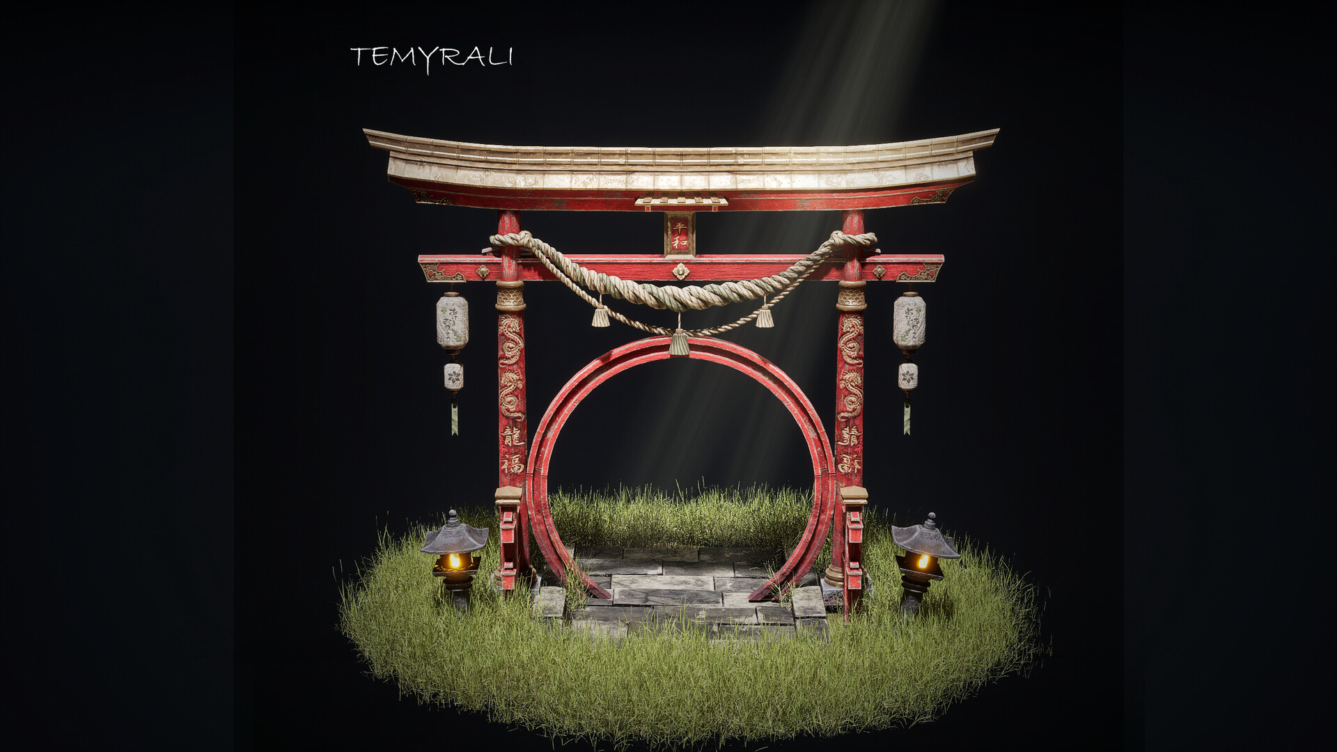 Alina Temyrova - Japanese Torii Gate - 3D model