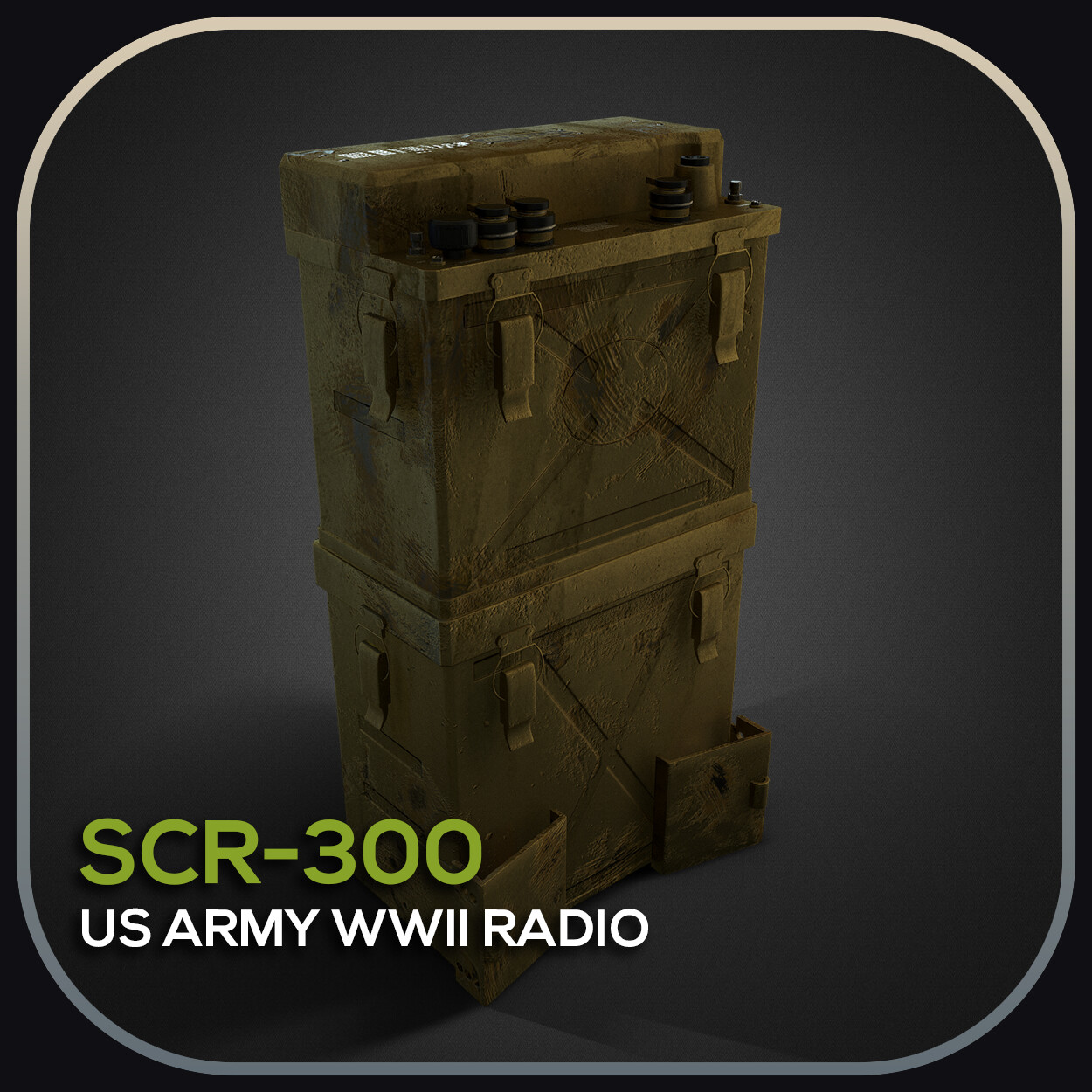 ArtStation - SCR-300 - US Army WWII Radio