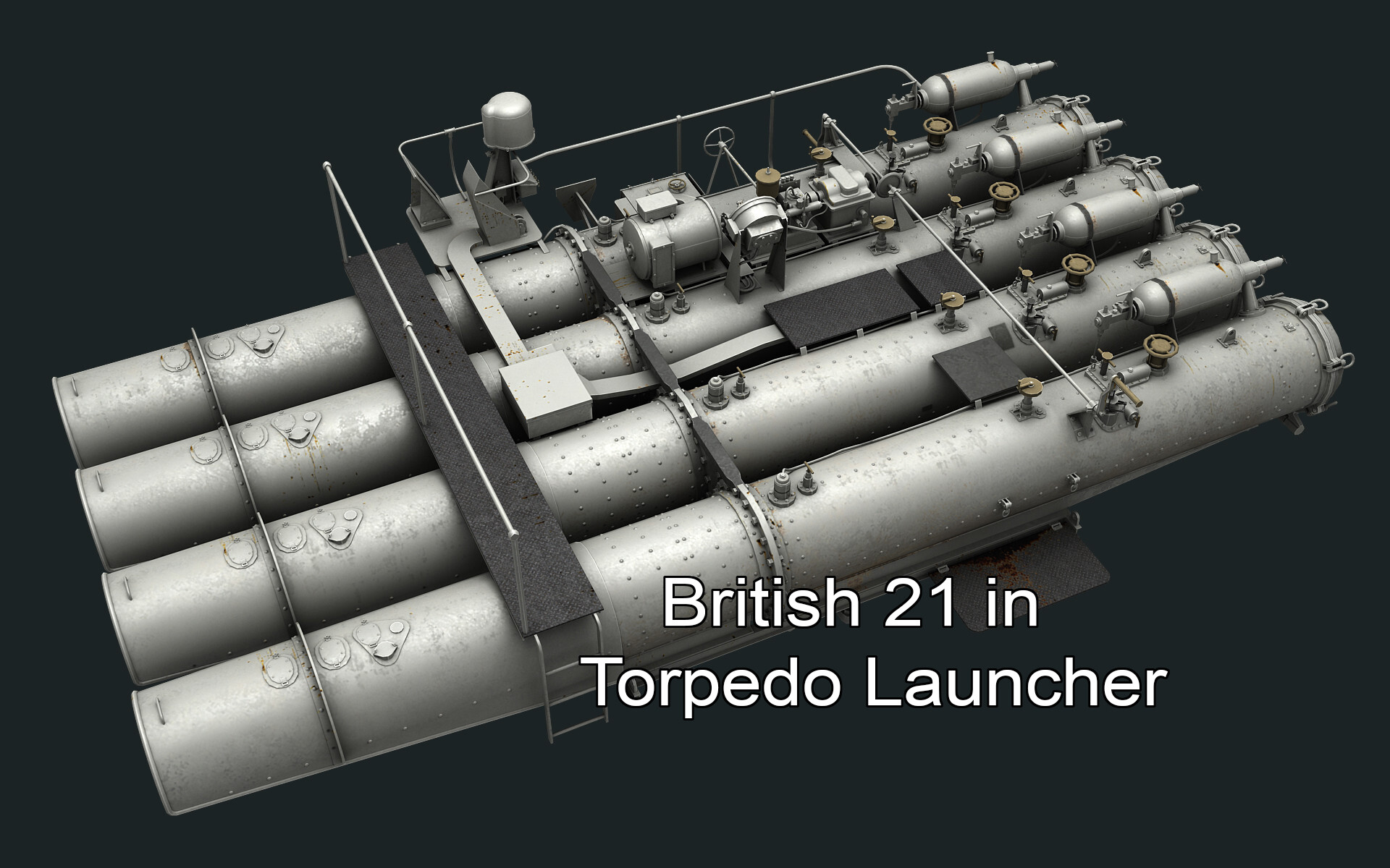 ArtStation - British 21 in torpedo launcher