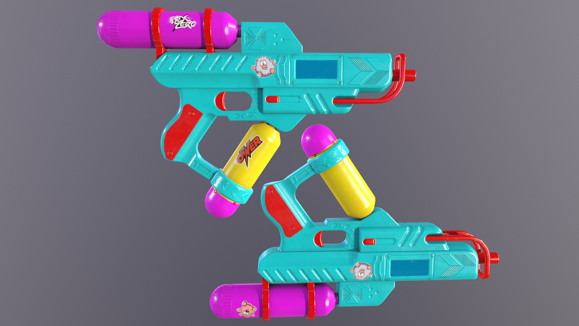 ArtStation - Water gun (texturing)